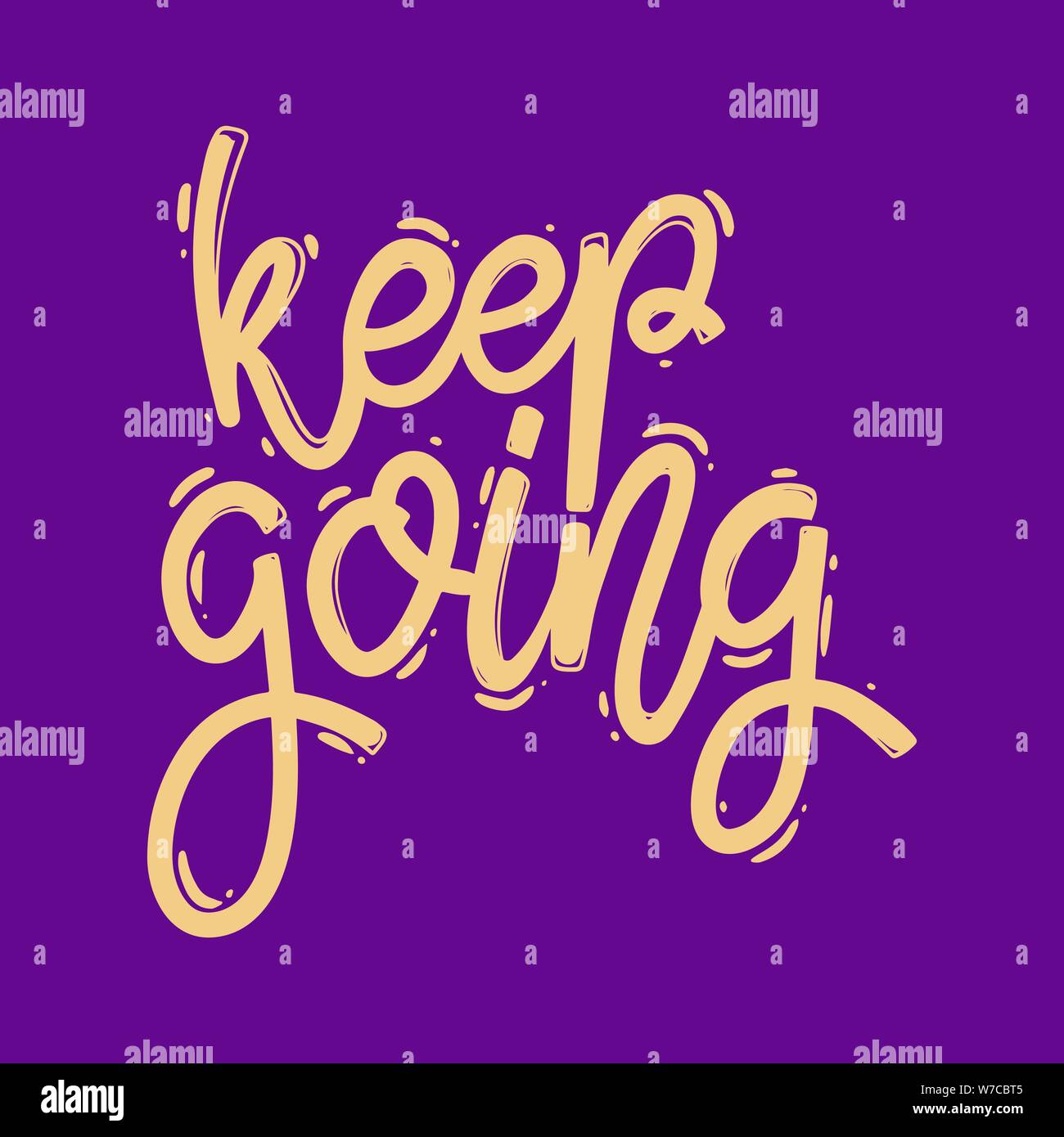 Keep you going word Stock Vector Images - Alamy