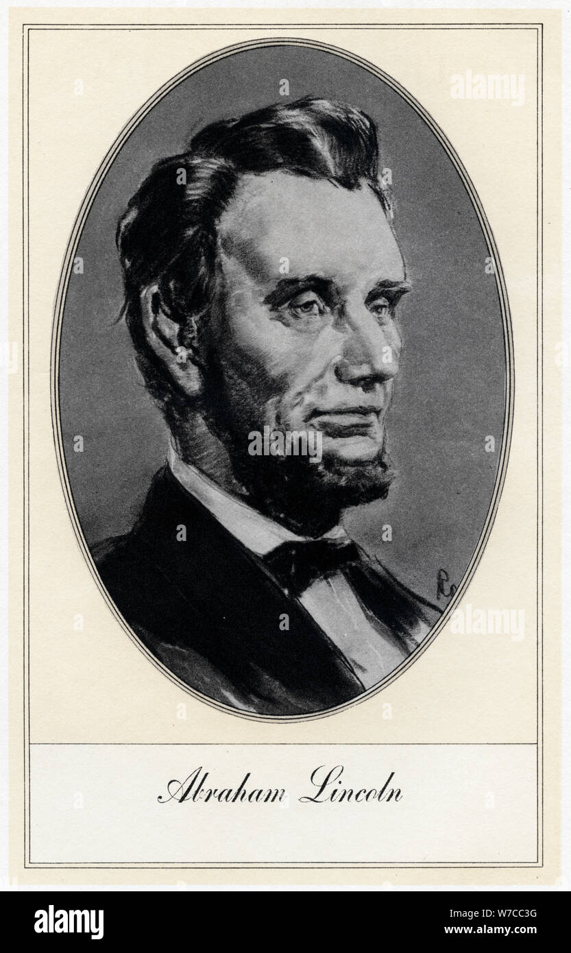 Abraham Lincoln, 16th President of the United States, (early 20th ...