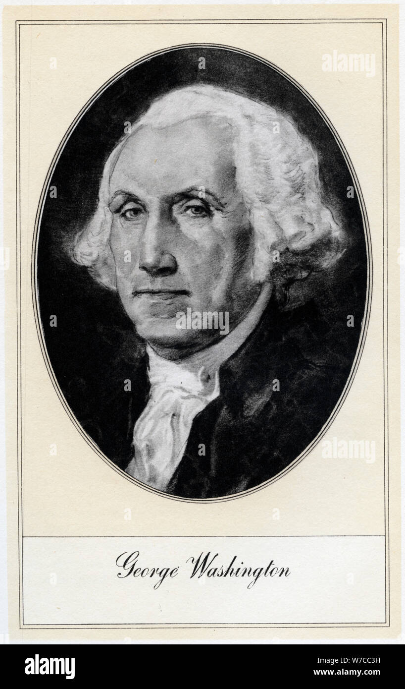 George Washington, the first President of the United States, (early ...
