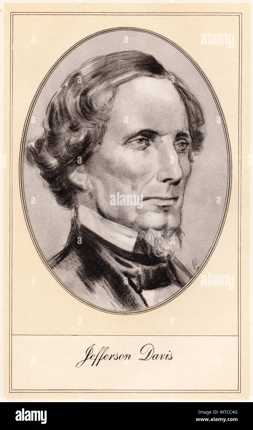 Jefferson Davis, American soldier and politician, (early 20th century ...