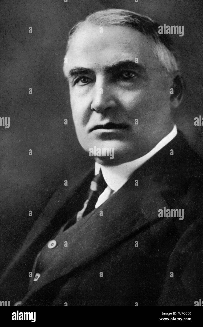 Harding warren gamaliel Black and White Stock Photos & Images - Alamy