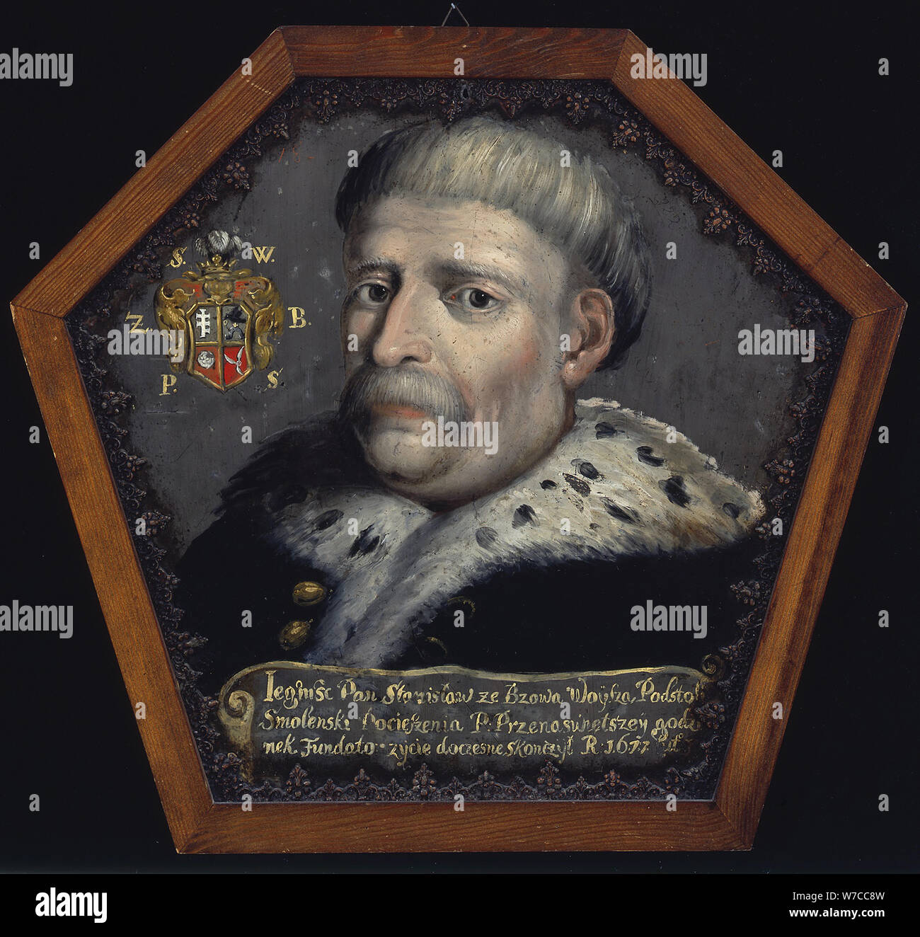 Coffin Portrait of Stanislaw Woysza Stock Photo - Alamy