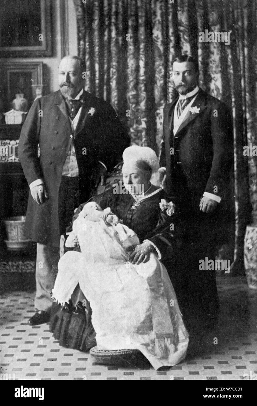Four generations of the royal family, 1894.Artist: W&D Downey Stock ...