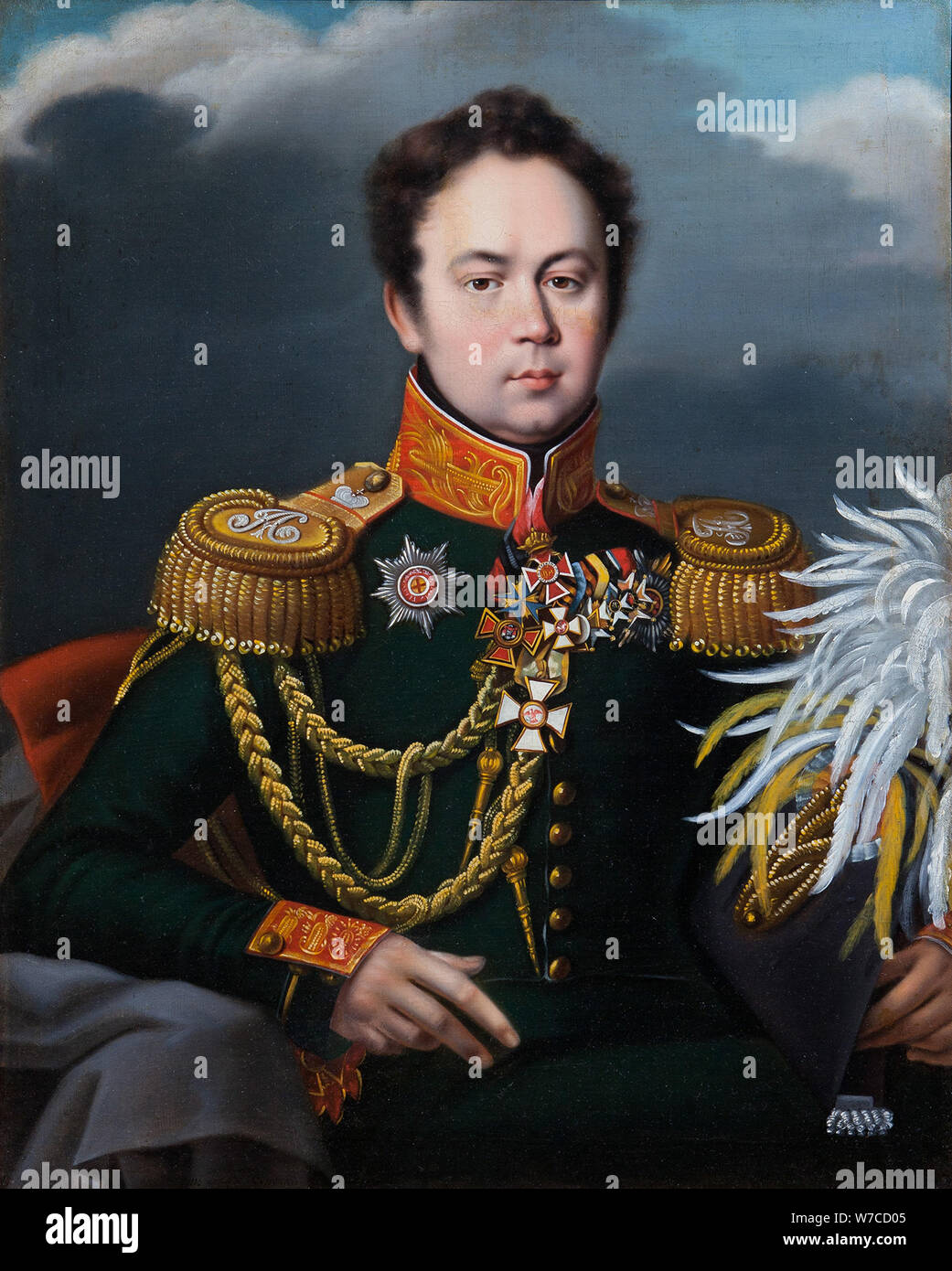 Portrait of Count Arseny Andreyevich Zakrevsky (1783-1865 Stock Photo ...