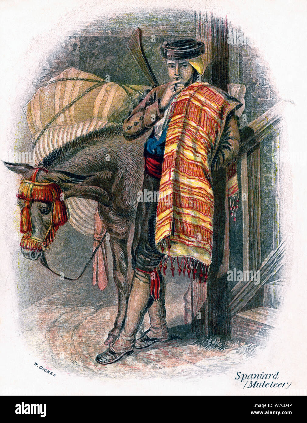 'Spanish Muleteer', 1809.Artist: W Dickes Stock Photo - Alamy