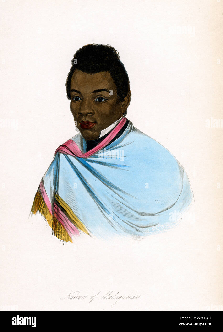 'Native of Madagascar', c1850.Artist: James Prichard Stock Photo - Alamy