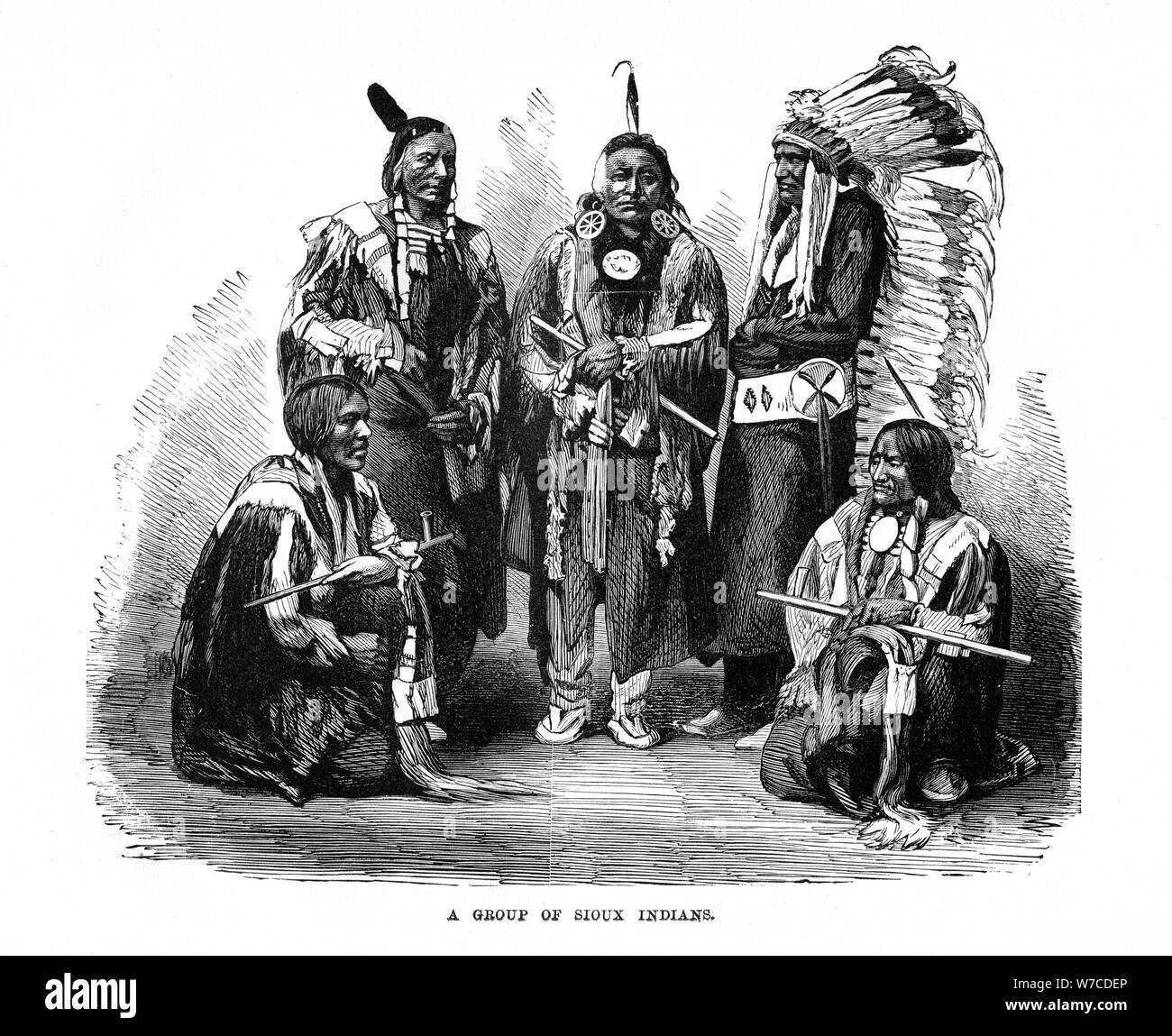 Indian war bonnet 19th century hi-res stock photography and images - Alamy