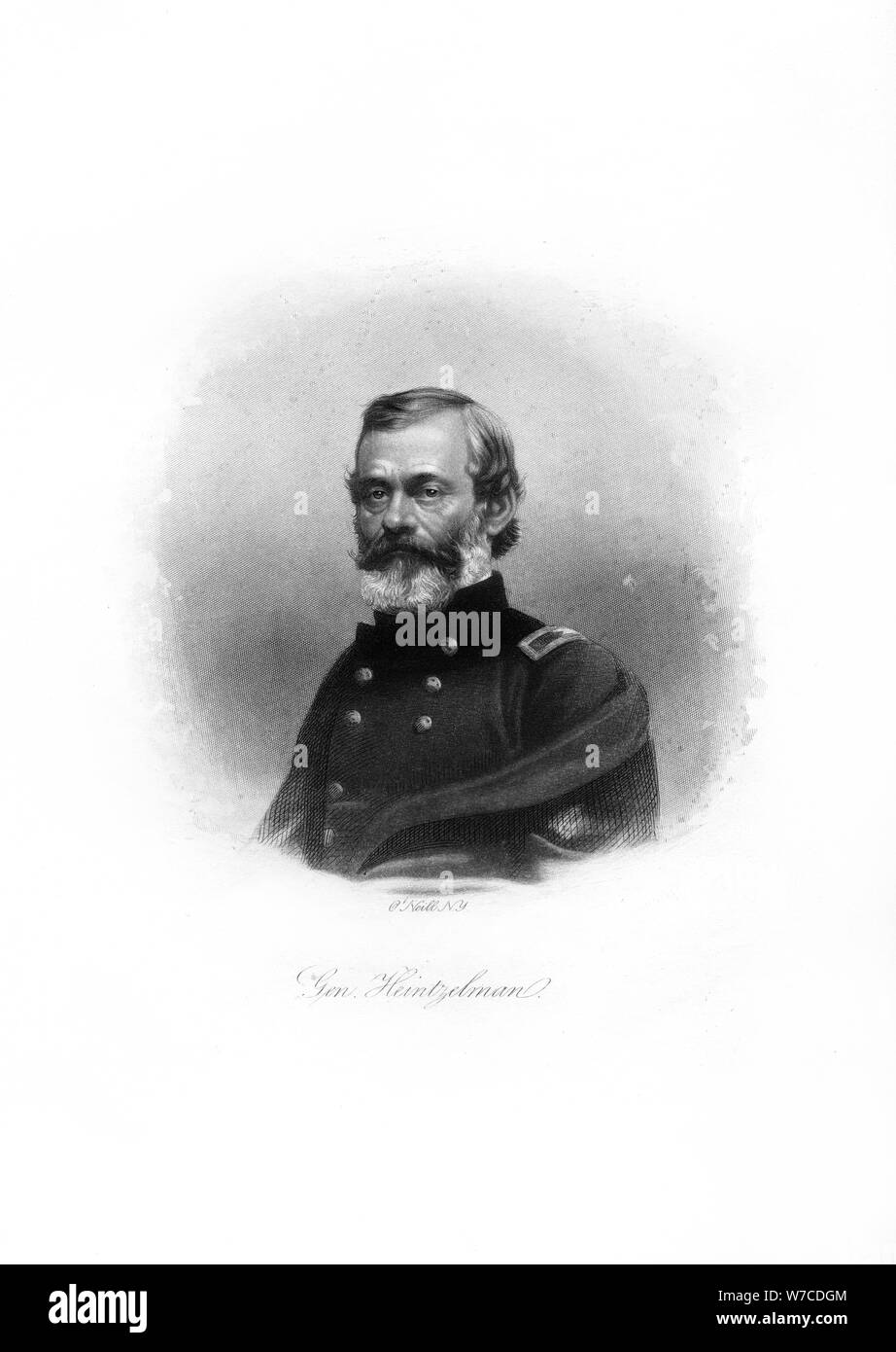 Samuel Peter Heintzelman, US Army General, 1872.Artist: John A O'Neill ...