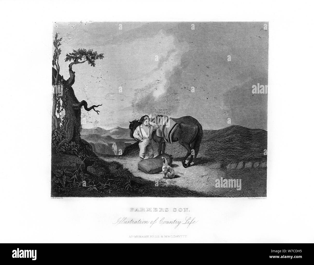 Farmer family 19th century hi-res stock photography and images - Alamy