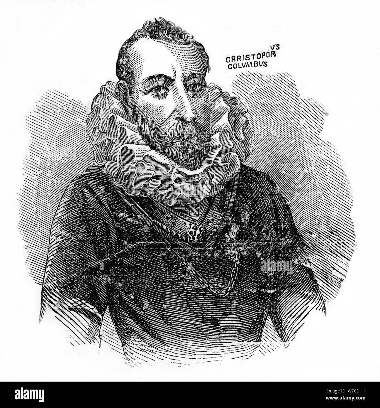 Christopher Columbus, Italian explorer and trader, (c1872). Artist ...