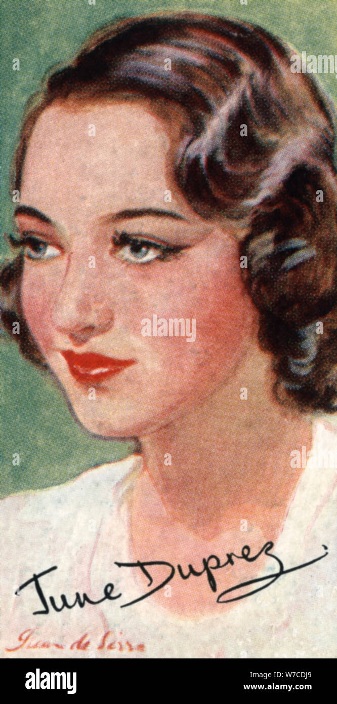 June Duprez, (1918-1984), British film actress, 20th century. Artist ...