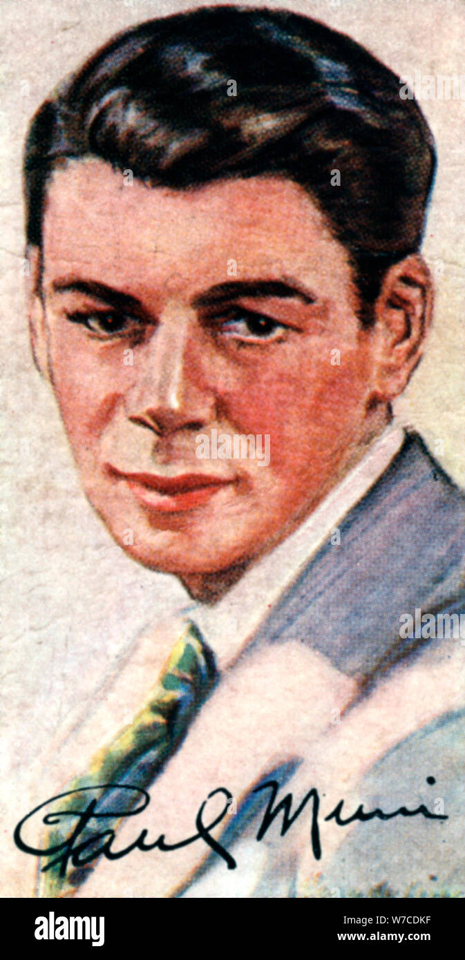 Paul Muni, (1895-1967), Academy Award winning versatile actor, 20th ...