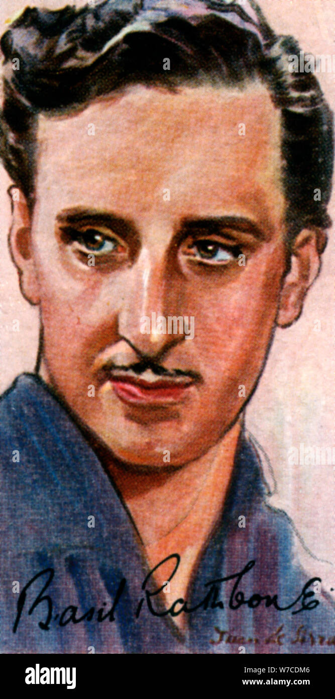 Basil Rathbone, (1892-1967), English actor, 20th century. Artist ...