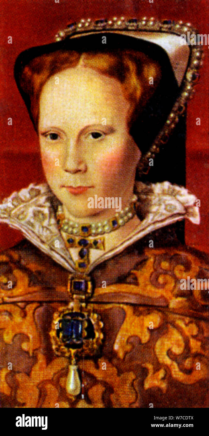 Queen Mary I. Artist: Unknown Stock Photo - Alamy