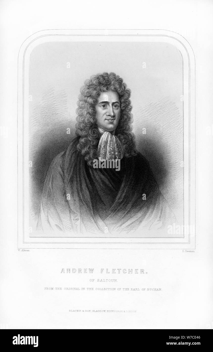 Andrew Fletcher of Saltoun, Scottish writer, politician and patriot ...