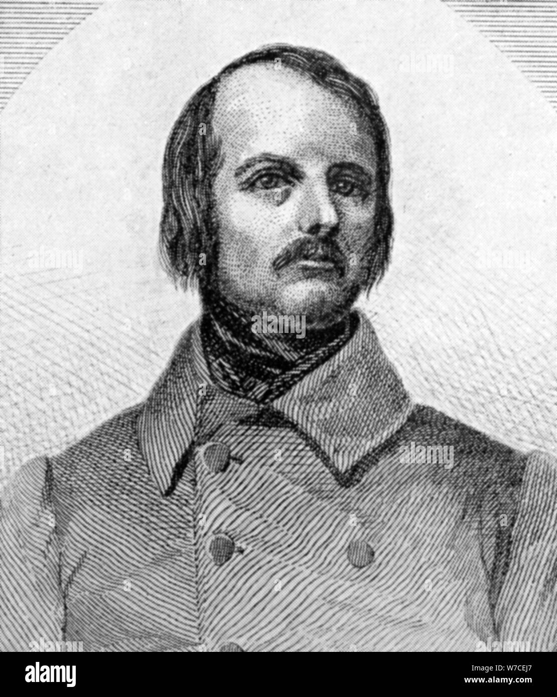 Edgar Quinet, French historian and man of letters, mid-19th century ...