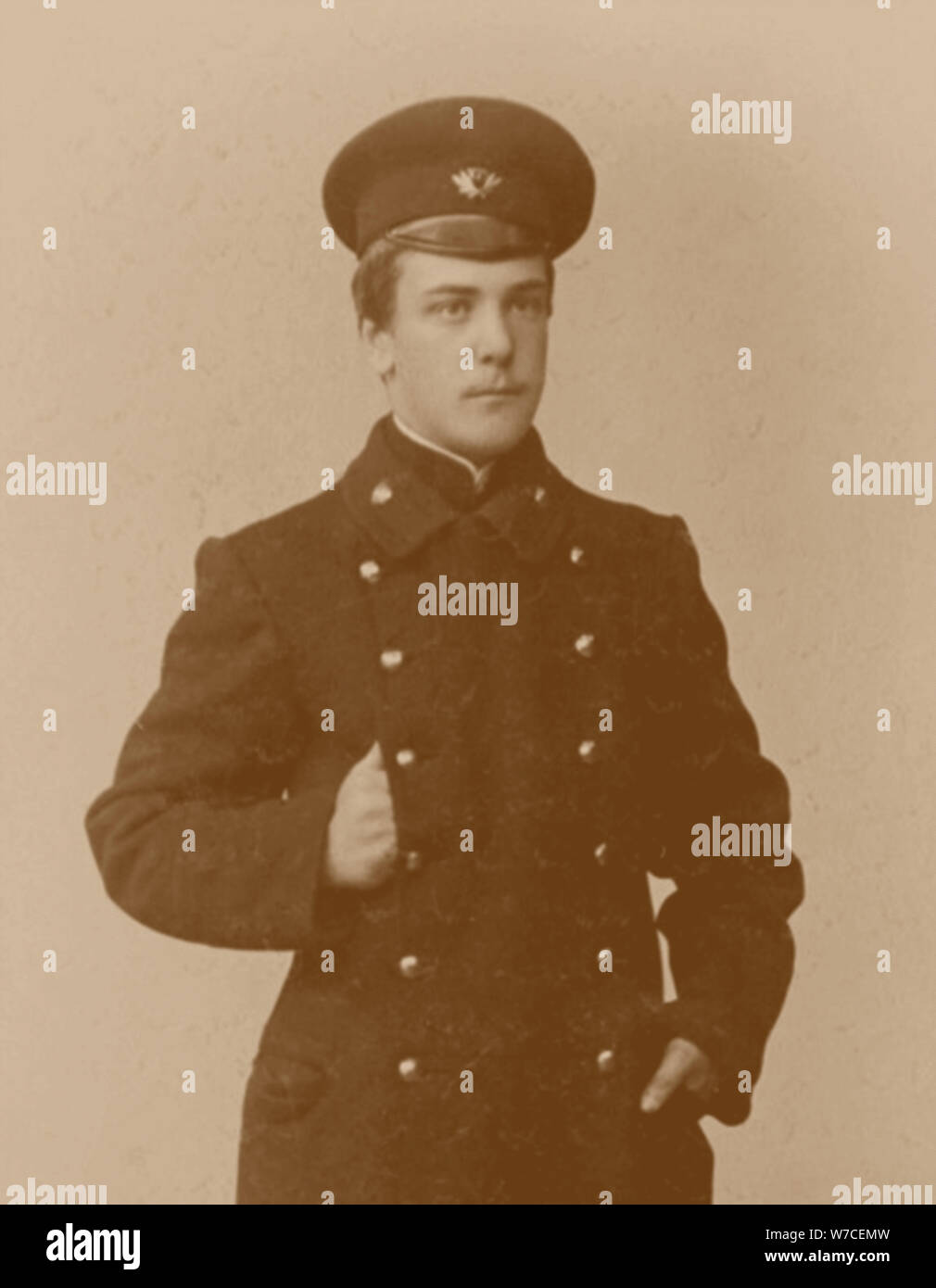 Pyotr Leonidovich Kapitsa (1894-1984) as Student. Kronstadt Stock Photo ...