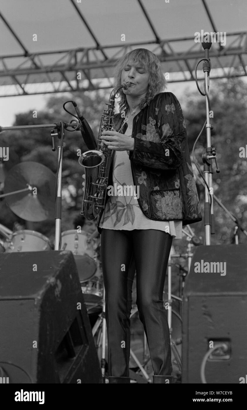 Barbara Thompson, Knebworth Jazz Festival, Hertfordshire, July, 1981 ...