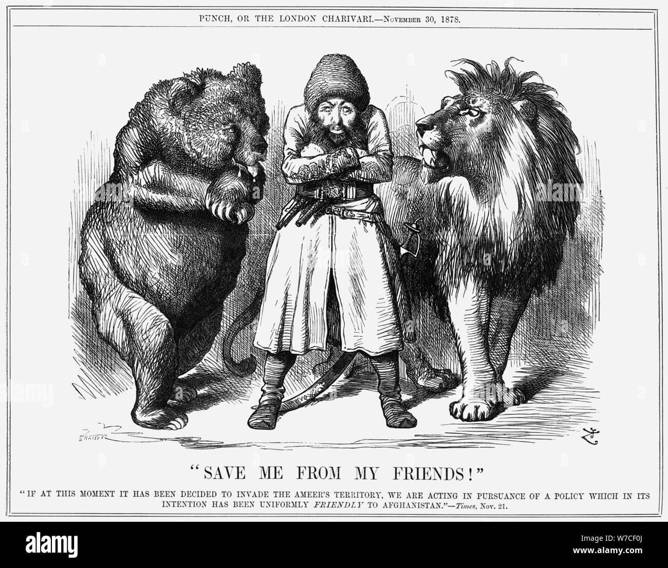 Save Me from my Friends!, 1878. Creator: Joseph Swain Stock Photo - Alamy