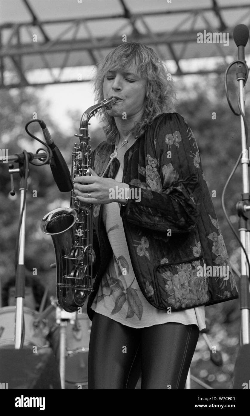 Barbara Thompson, Knebworth Jazz Festival, Hertfordshire, July, 1981 ...