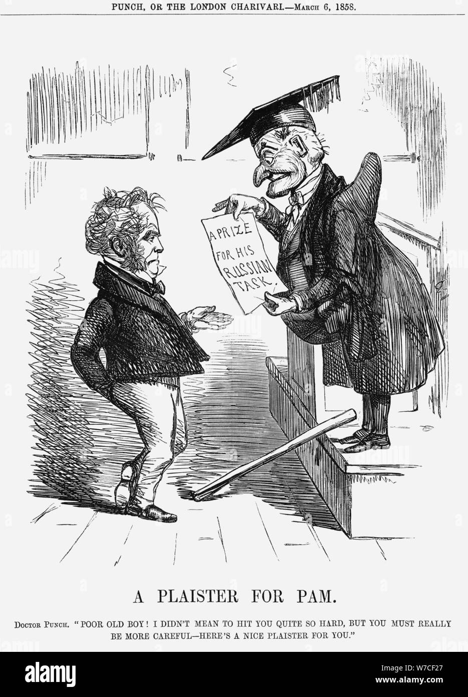 'A Plaister for Pam.', 1858. Artist: Unknown Stock Photo - Alamy