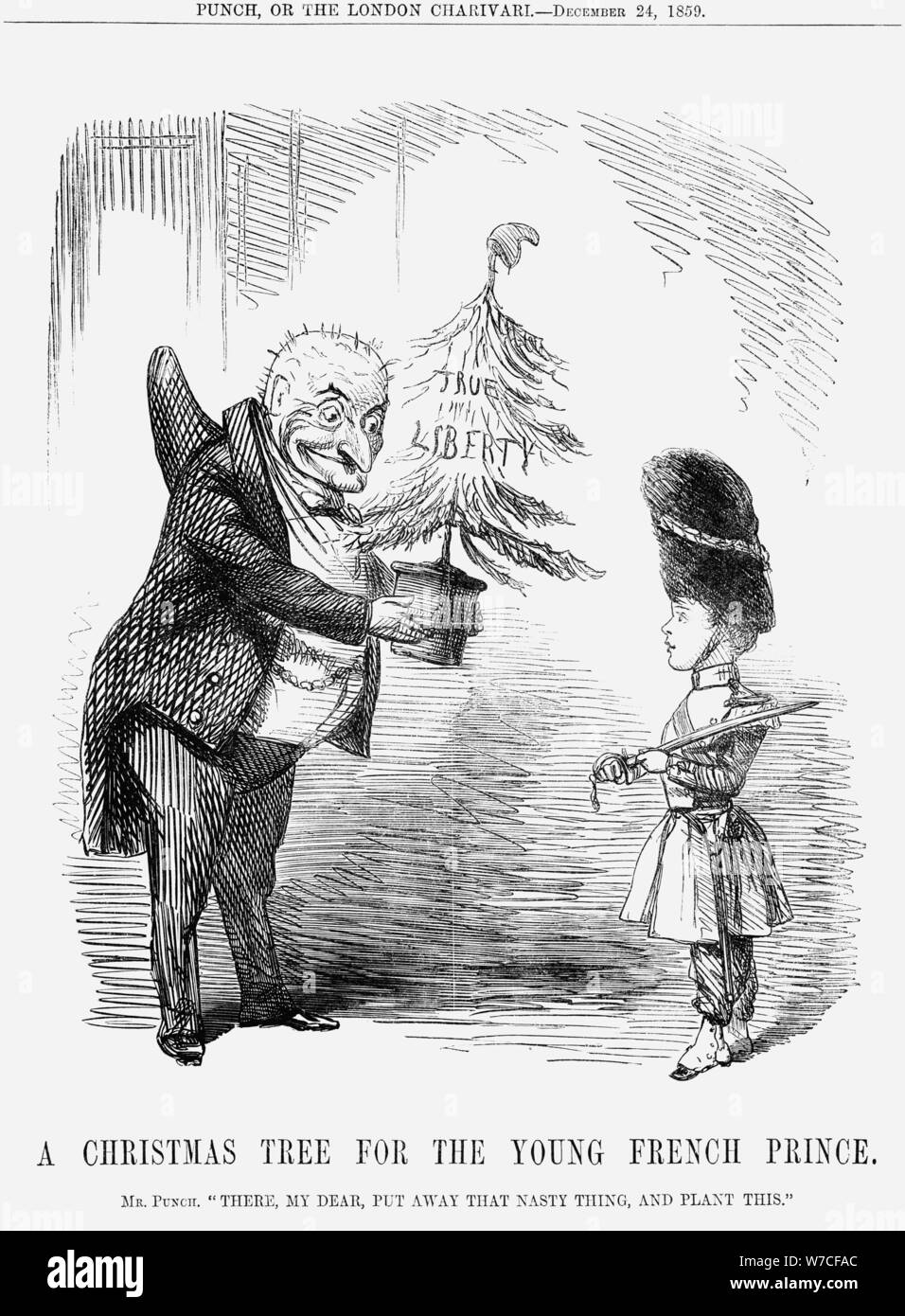 'A Christmas Tree for the young French Prince', 1859. Artist: Unknown ...