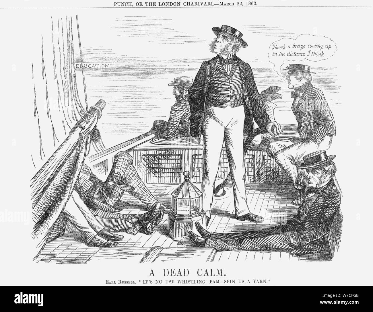 'A Dead Calm', 1862. Artist: Unknown Stock Photo - Alamy
