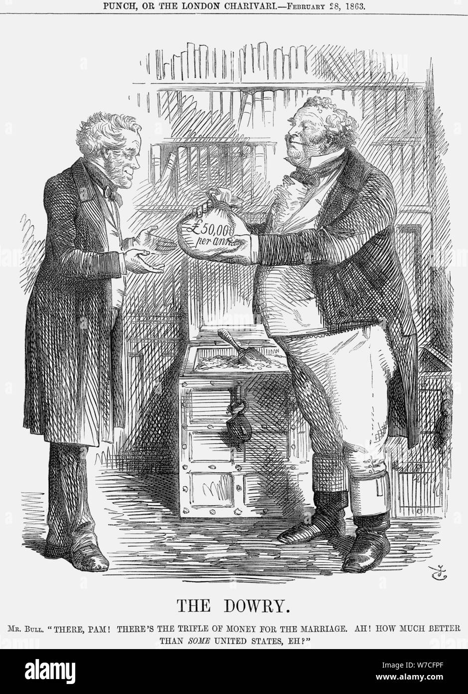 'The Dowry', 1863. Artist: John Tenniel Stock Photo - Alamy