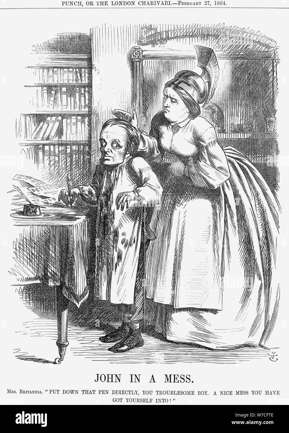 Angry woman caricature hi-res stock photography and images - Alamy