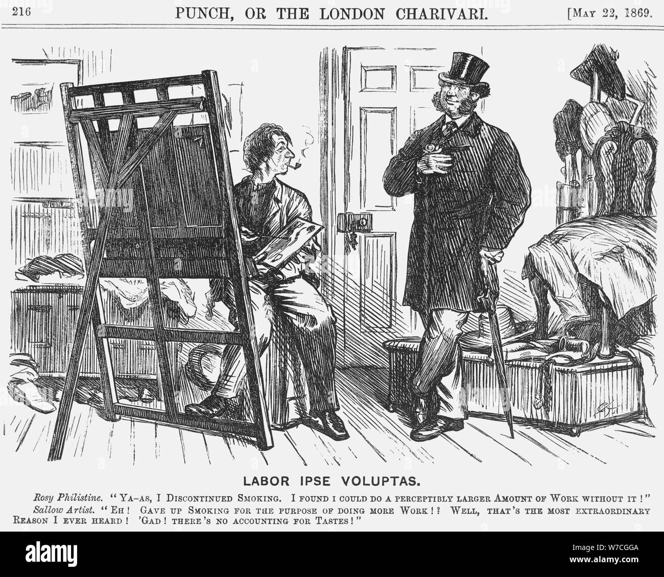 Victorian male artist with easel hi-res stock photography and images ...
