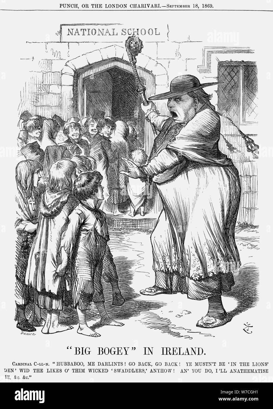 'Big Bogey in Ireland', 1869. Artist: Joseph Swain Stock Photo - Alamy