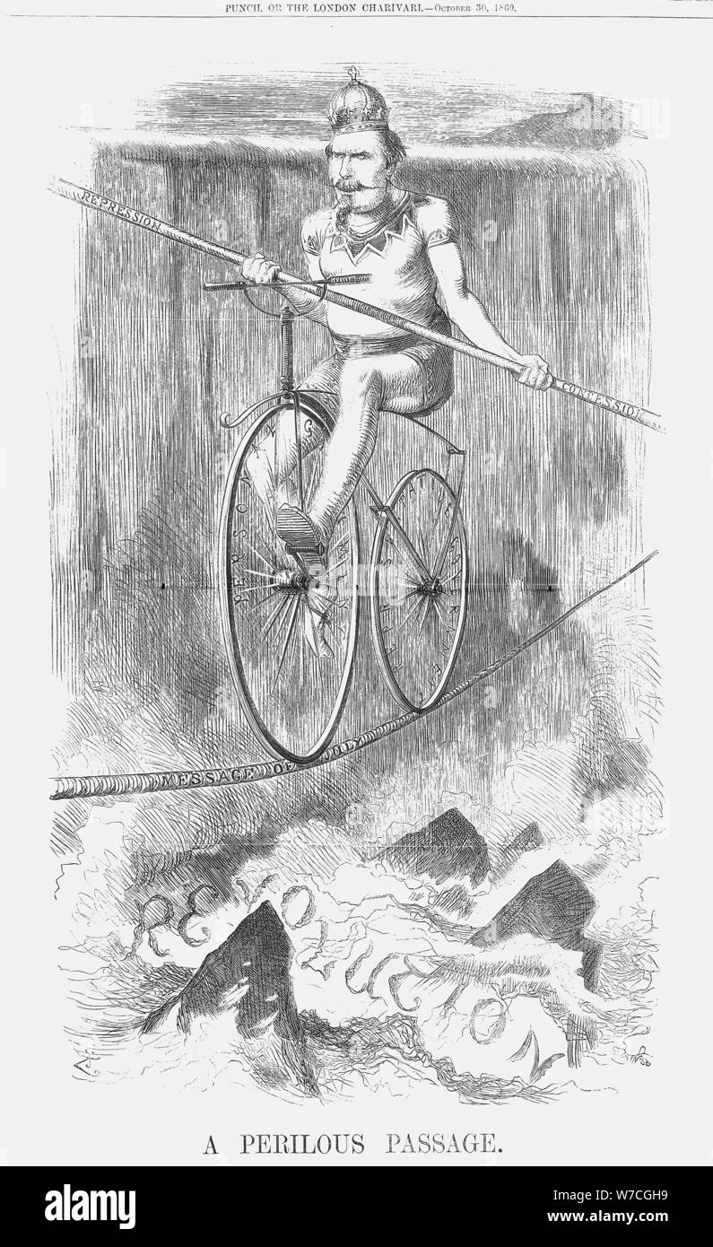 'A Perilous Passage', 1869. Artist: Joseph Swain Stock Photo - Alamy