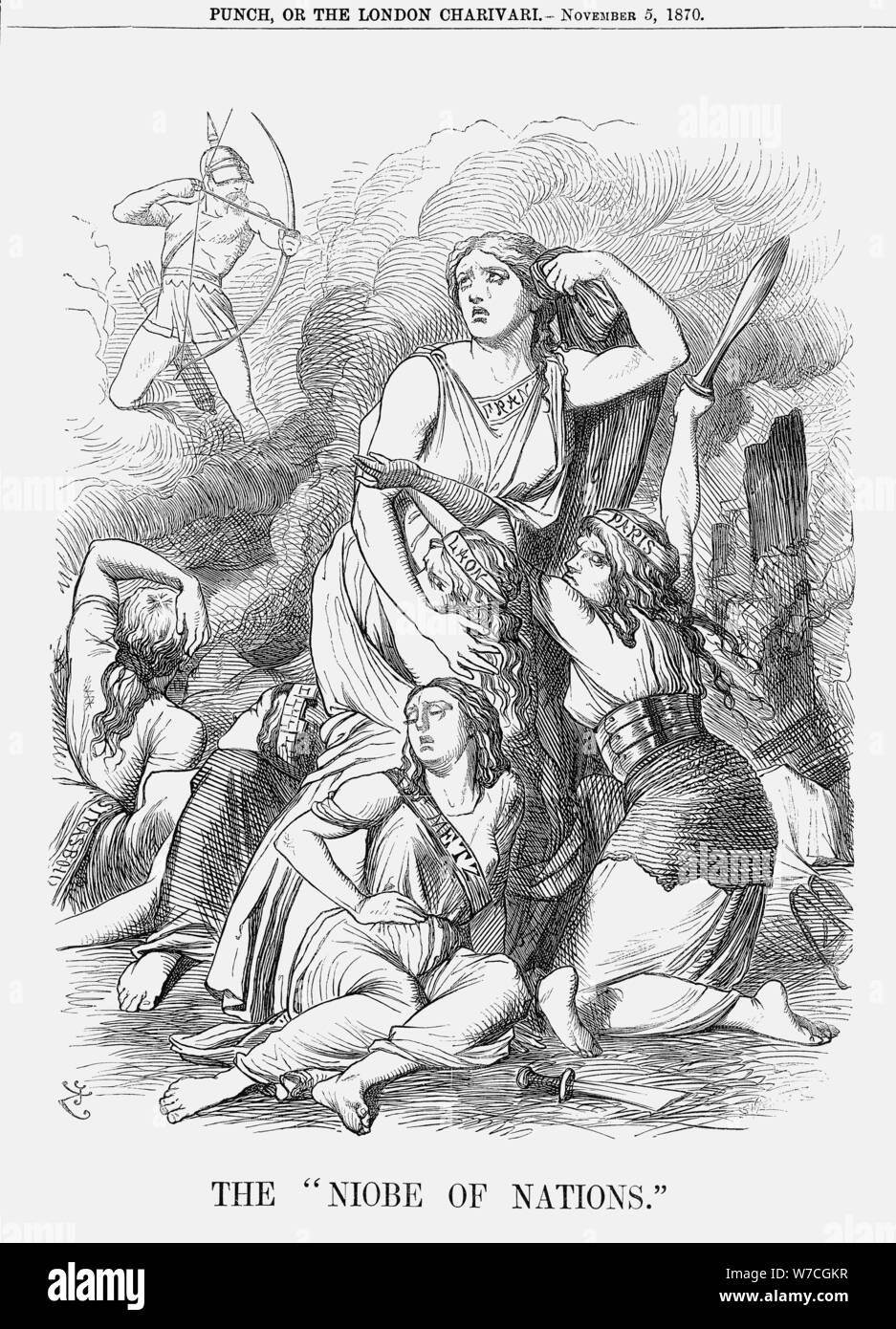 'The Niobe of Nations', 1870. Artist: Joseph Swain Stock Photo - Alamy