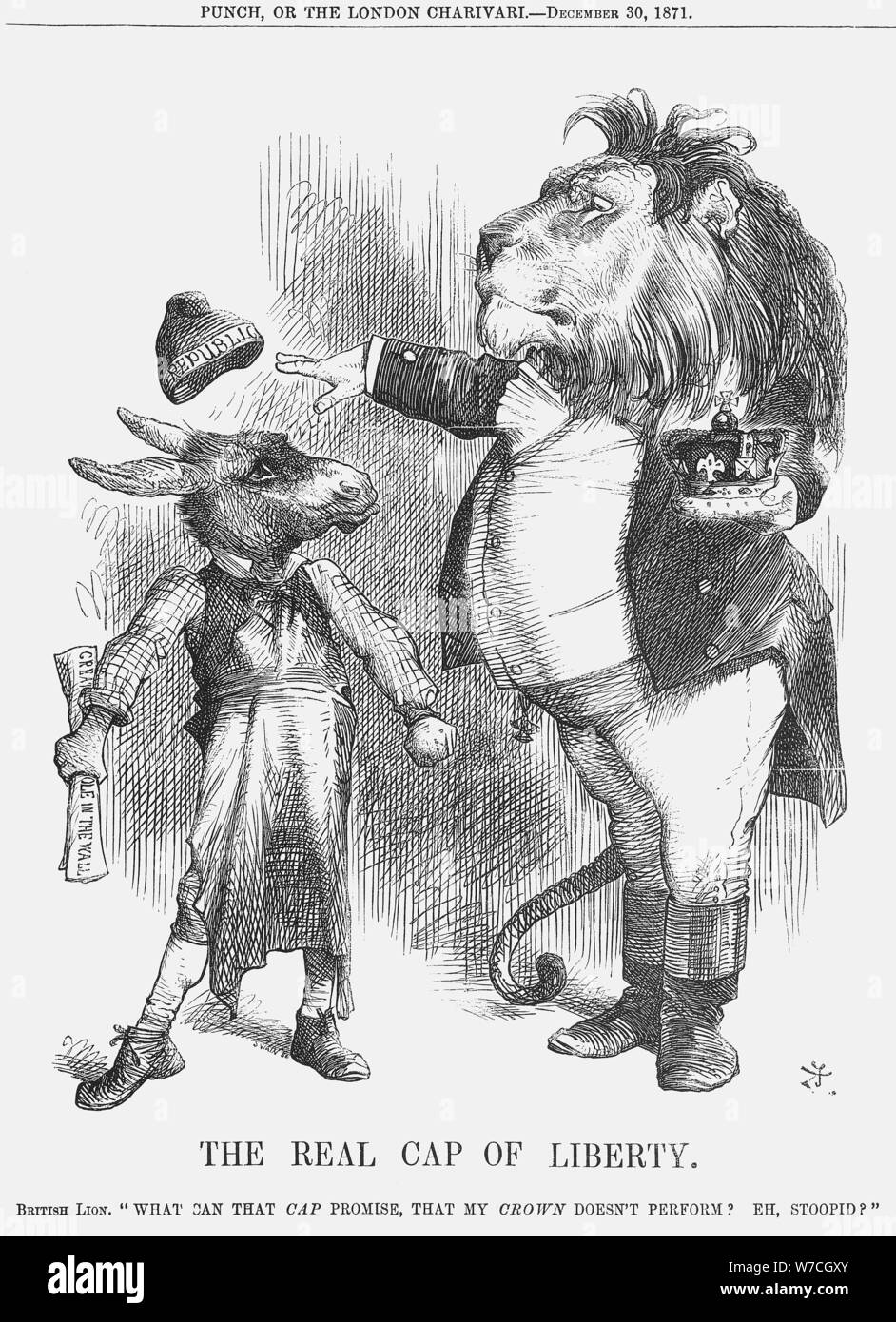 'The Real Cap of Liberty', 1871. Artist: Joseph Swain Stock Photo - Alamy
