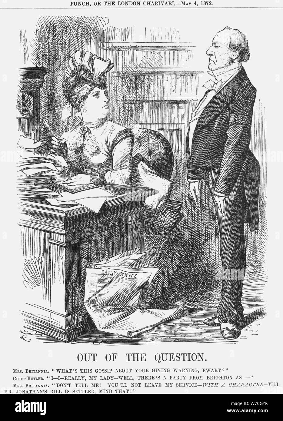 'Out of the Question', 1872. Artist: Joseph Swain Stock Photo - Alamy