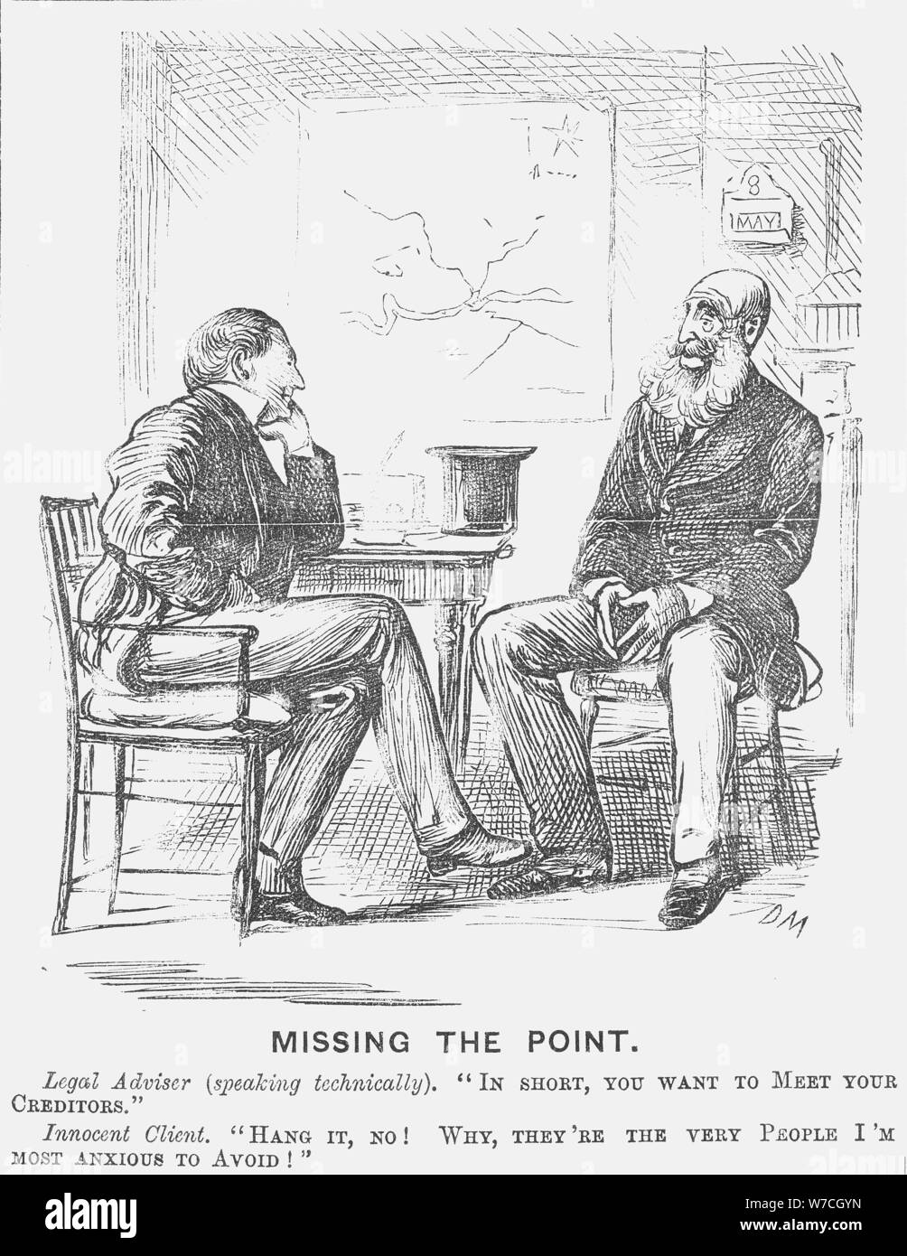 'Missing the Point', 1872. Artist: Unknown Stock Photo - Alamy