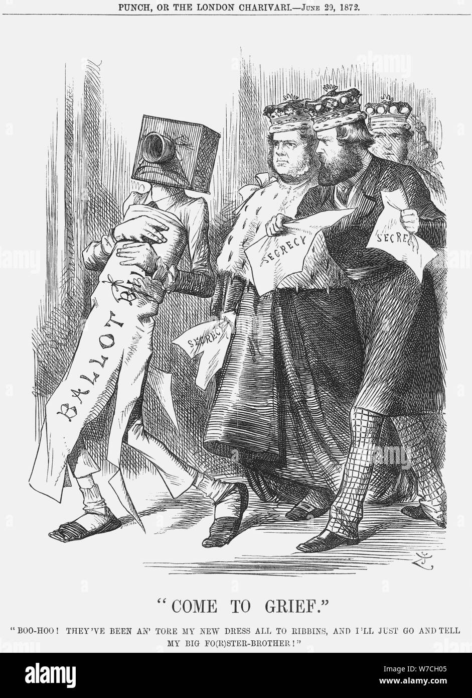 Come to Grief, 1872. Artist: Joseph Swain Stock Photo - Alamy