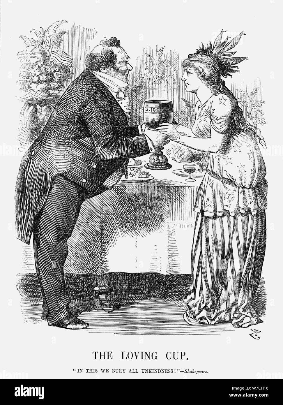 'The Loving Cup', 1872. Artist: Joseph Swain Stock Photo - Alamy