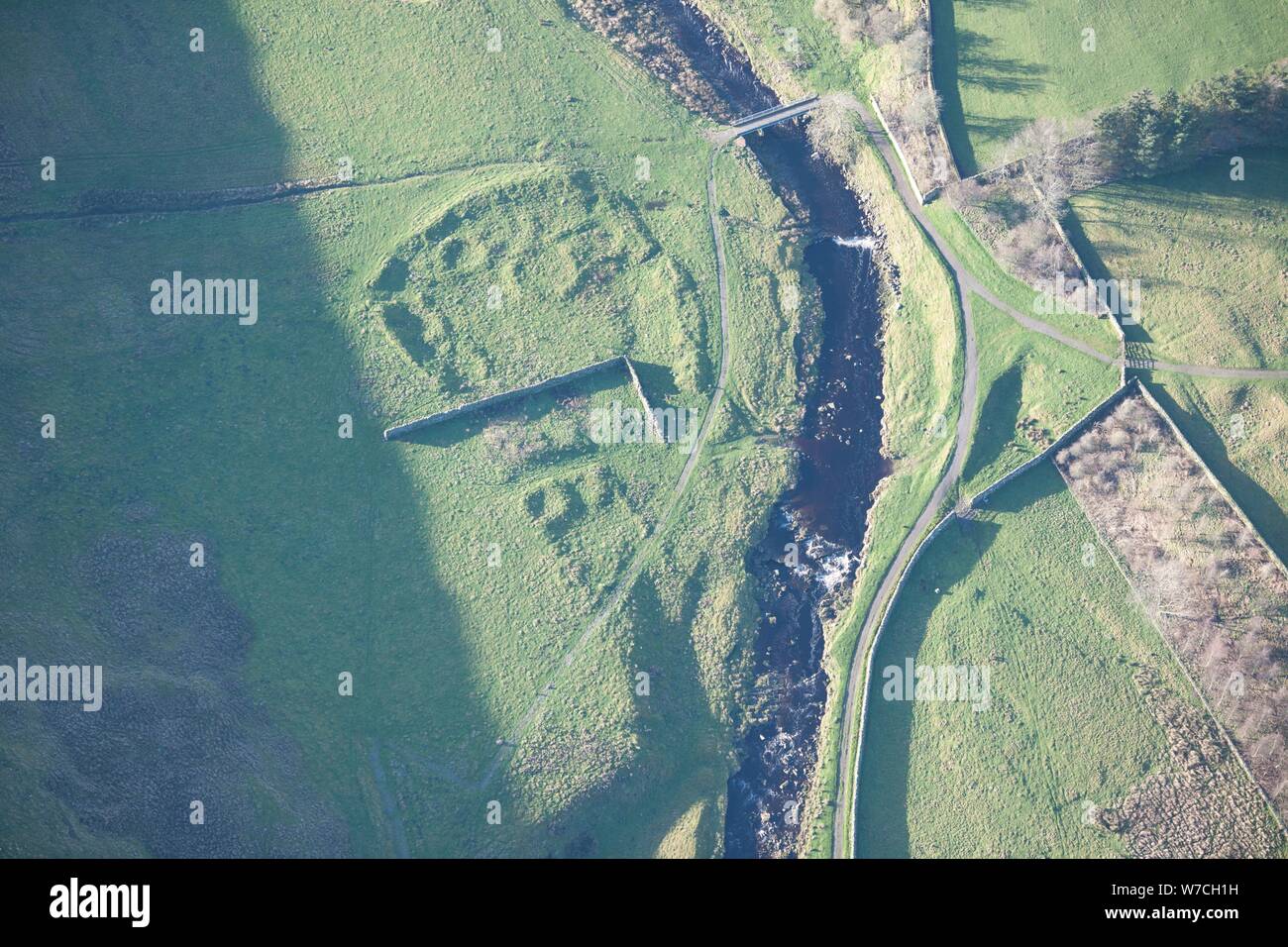 Aerial british river countryside hi-res stock photography and images ...