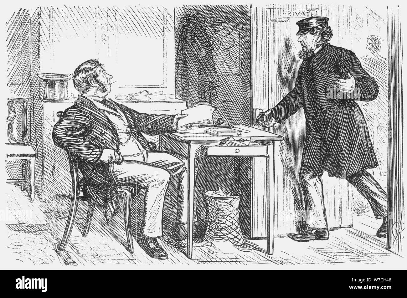 'A Hitch', 1874. Artist: Charles Samuel Keene Stock Photo - Alamy