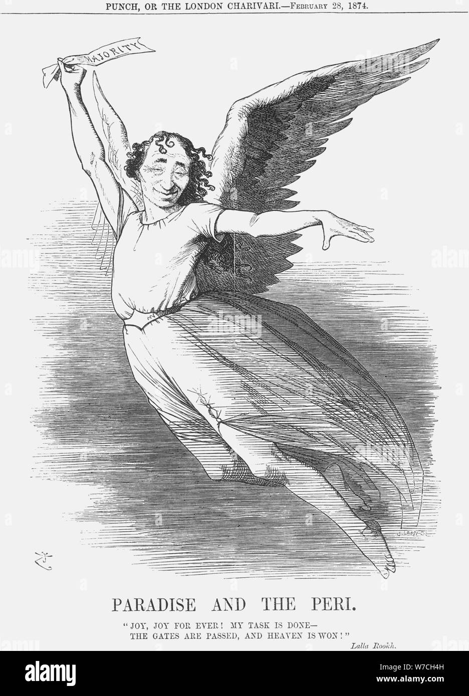 'Paradise and the Peri', 1874. Artist: Joseph Swain Stock Photo - Alamy