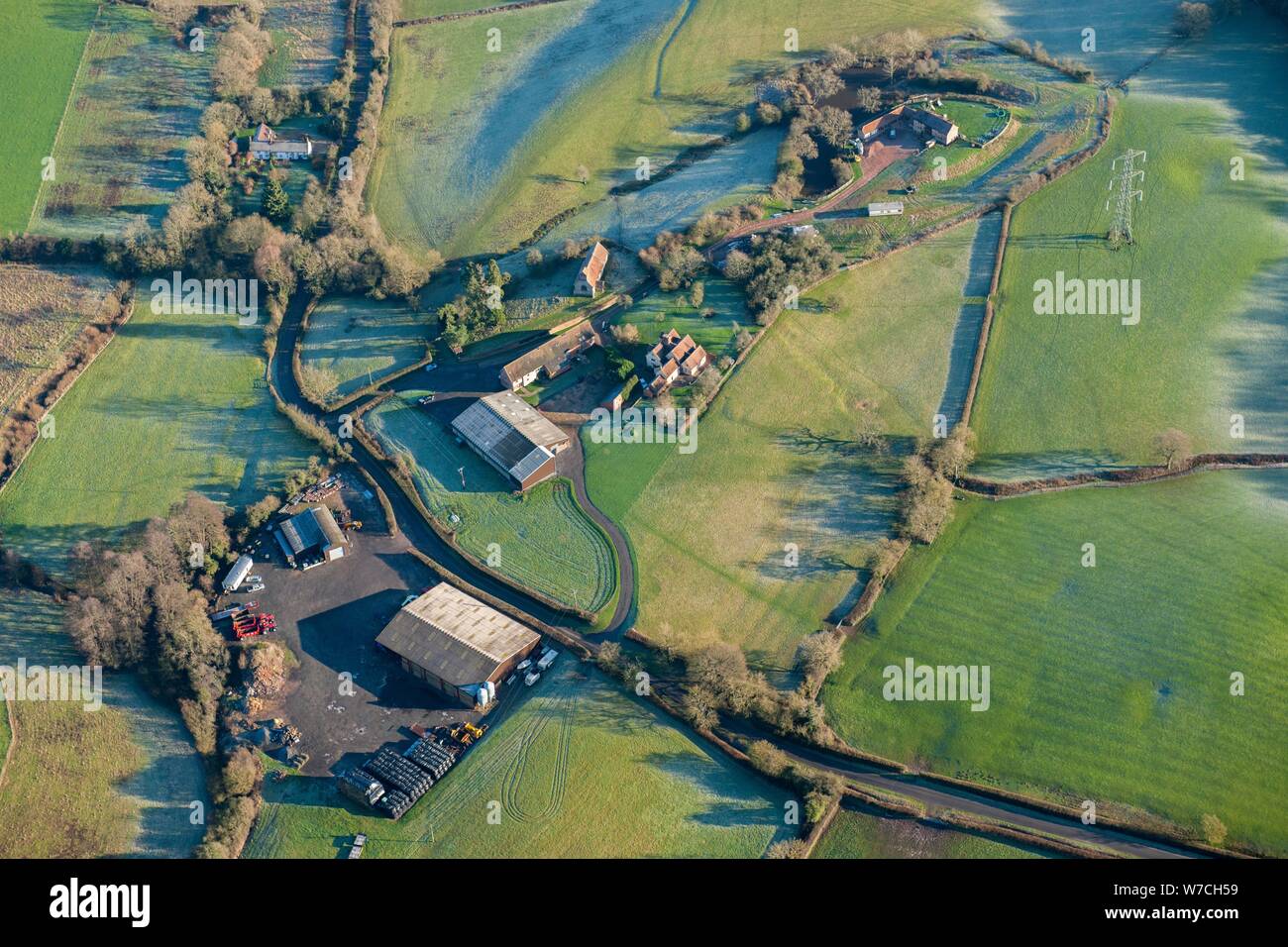 Moated site at Church Farm, Morton Bagot, Warwickshire, 2014. Creator ...