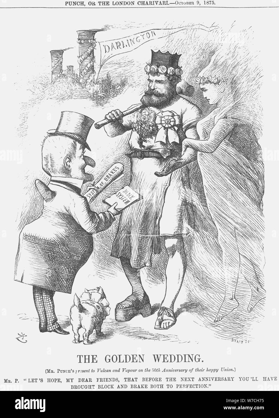 'The Golden Wedding', 1875. Artist: Joseph Swain Stock Photo - Alamy