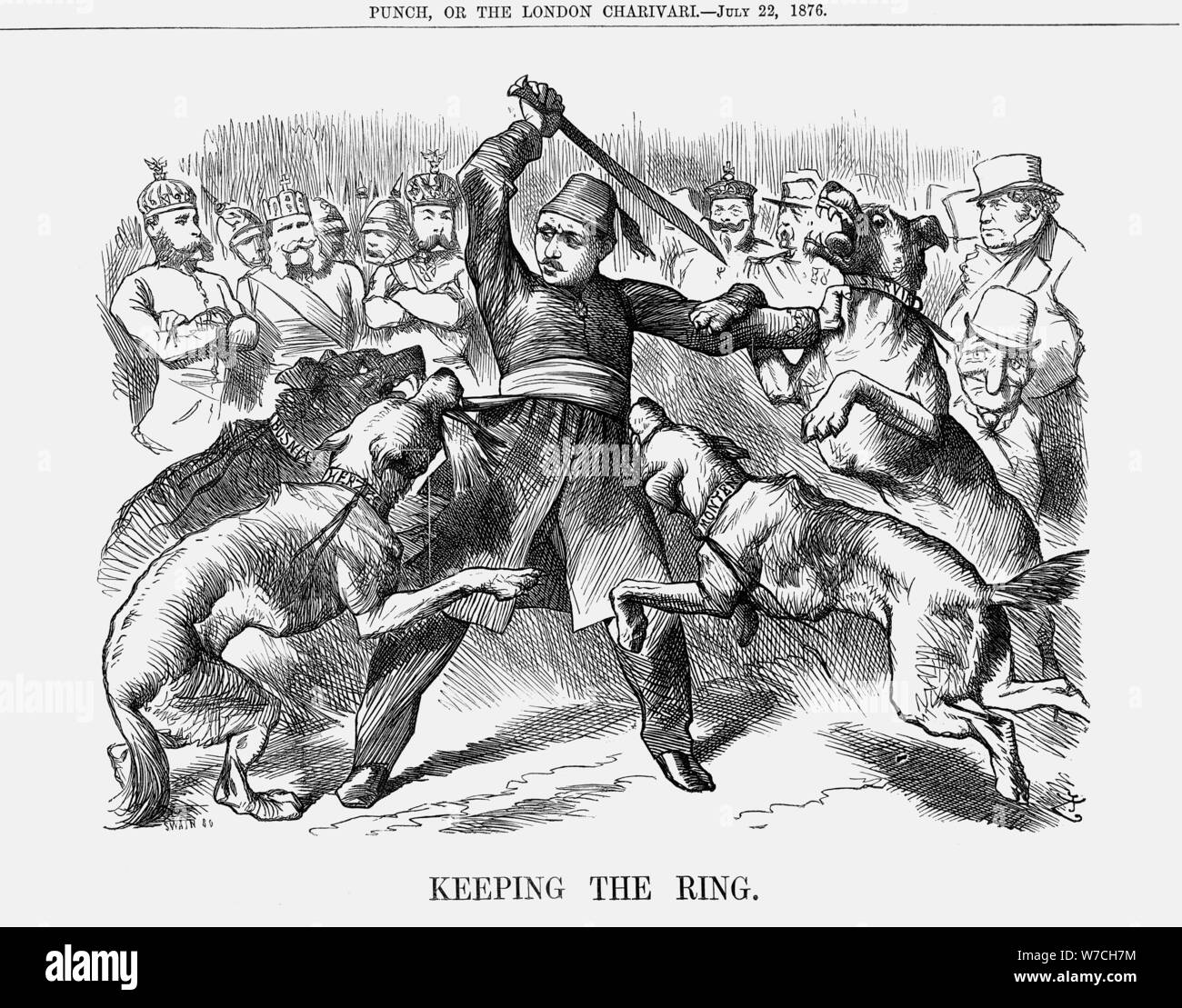 'Keeping the Ring', 1876. Artist: Joseph Swain Stock Photo - Alamy