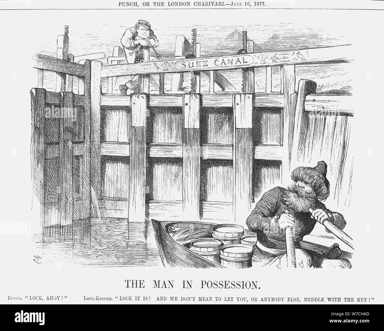 'The Man in Possession', 1877. Artist: Joseph Swain Stock Photo - Alamy