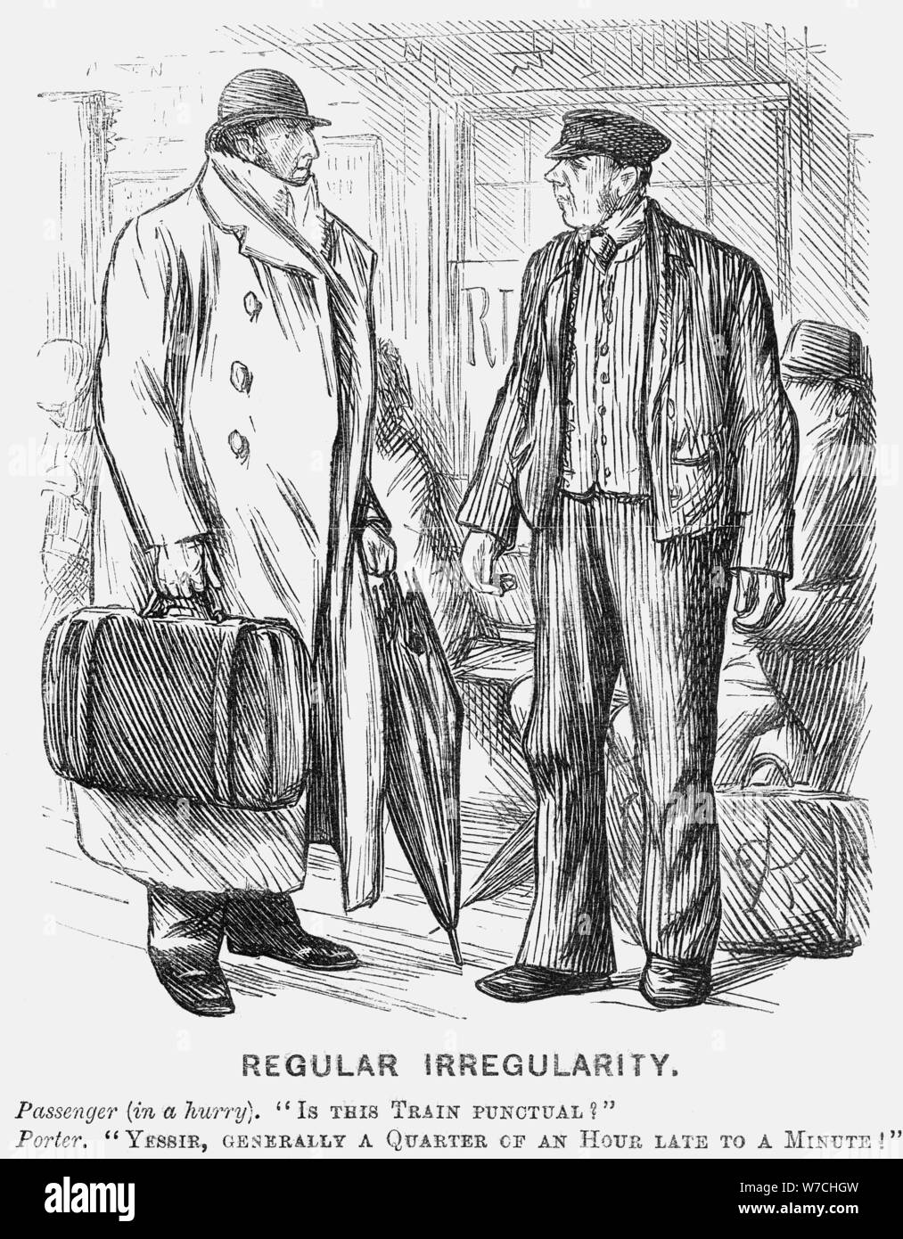 'Regular Irregularity', 1878. Artist: Charles Samuel Keene Stock Photo ...