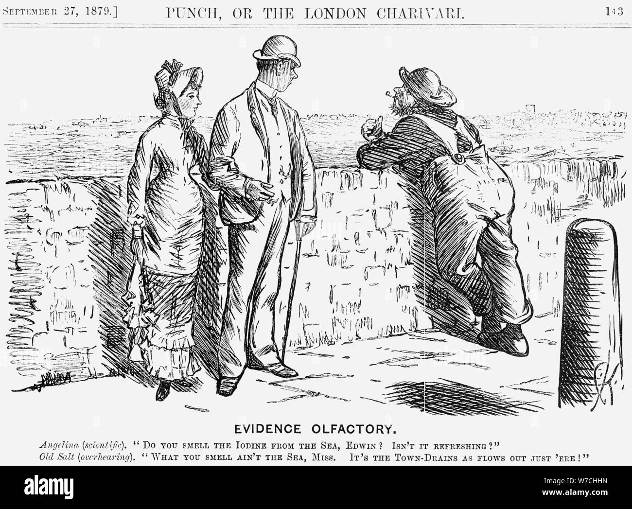 'Evidence Olfactory', 1879. Artist: Charles Samuel Keene Stock Photo ...