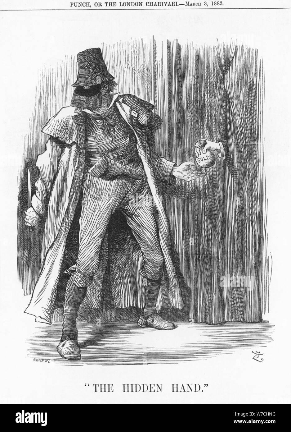 The Hidden Hand, 1883. Artist: Joseph Swain Stock Photo - Alamy