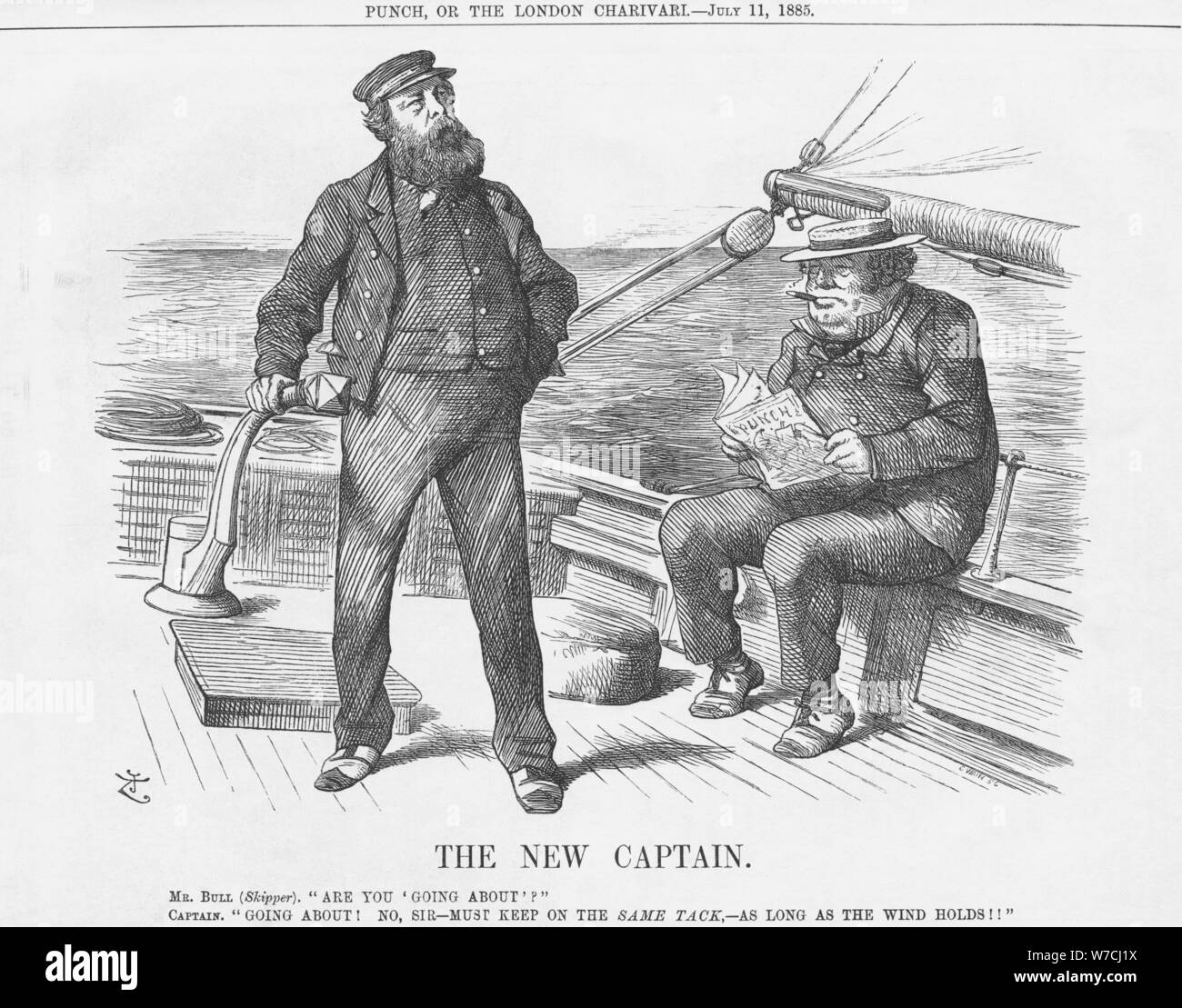 'The New Captain', 1885. Artist: Joseph Swain Stock Photo - Alamy