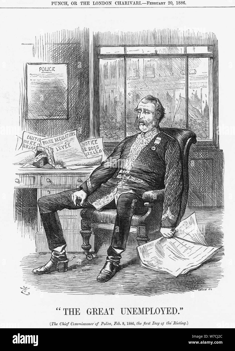 The Great Unemployed, 1886. Artist: Joseph Swain Stock Photo - Alamy